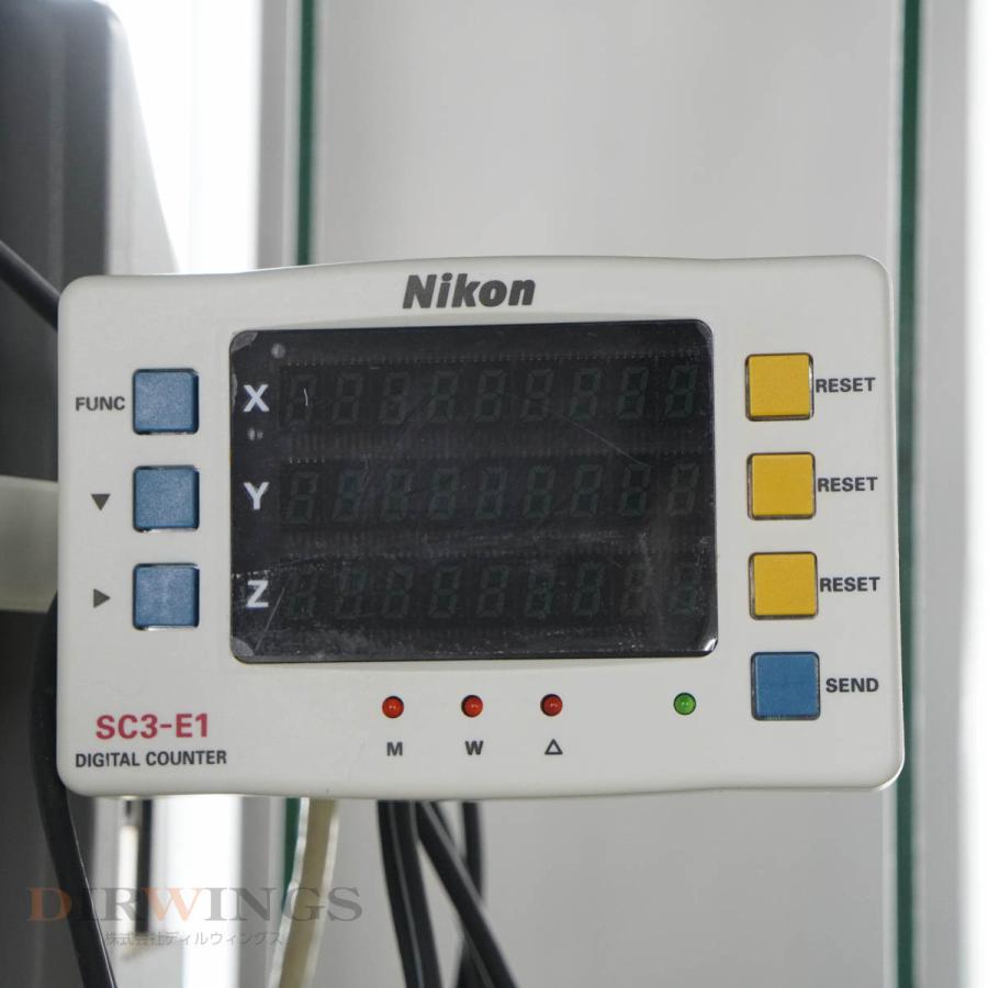 [DW]USED 8日保証 NIKON MM-400/L MEASURING MICROSCOPE 測定顕微鏡 LV-TV CFWN10×20 ...