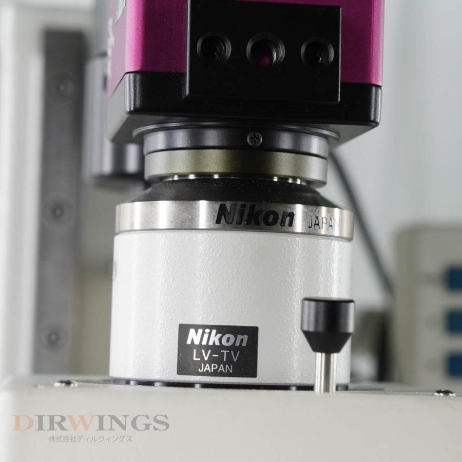 [DW]USED 8日保証 NIKON MM-400/L MEASURING MICROSCOPE 測定顕微鏡 LV-TV CFWN10×20 ...