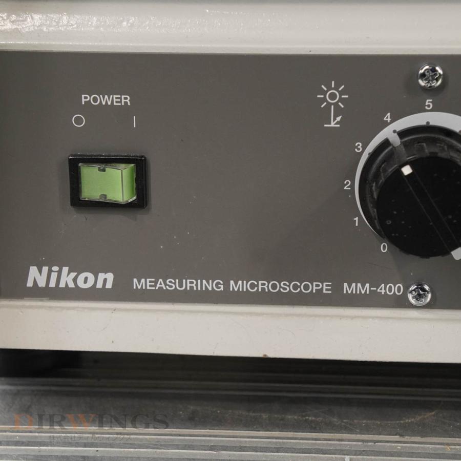 [DW]USED 8日保証 NIKON MM-400/L MEASURING MICROSCOPE 測定顕微鏡 LV-TV CFWN10×20 ...