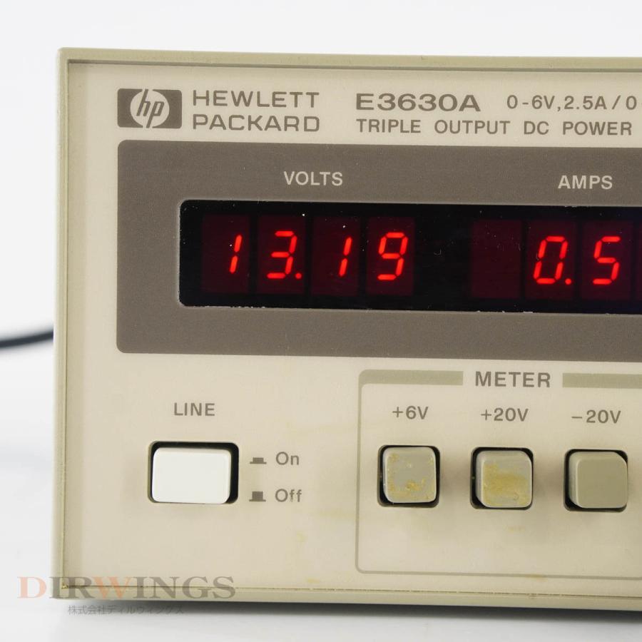 [DW]USED 8日保証 hp E3630A Triple Output DC Power Supply トリプル出力 DC電源 直流電源 0-6V 2.5A/0-±20V 0.5A ...