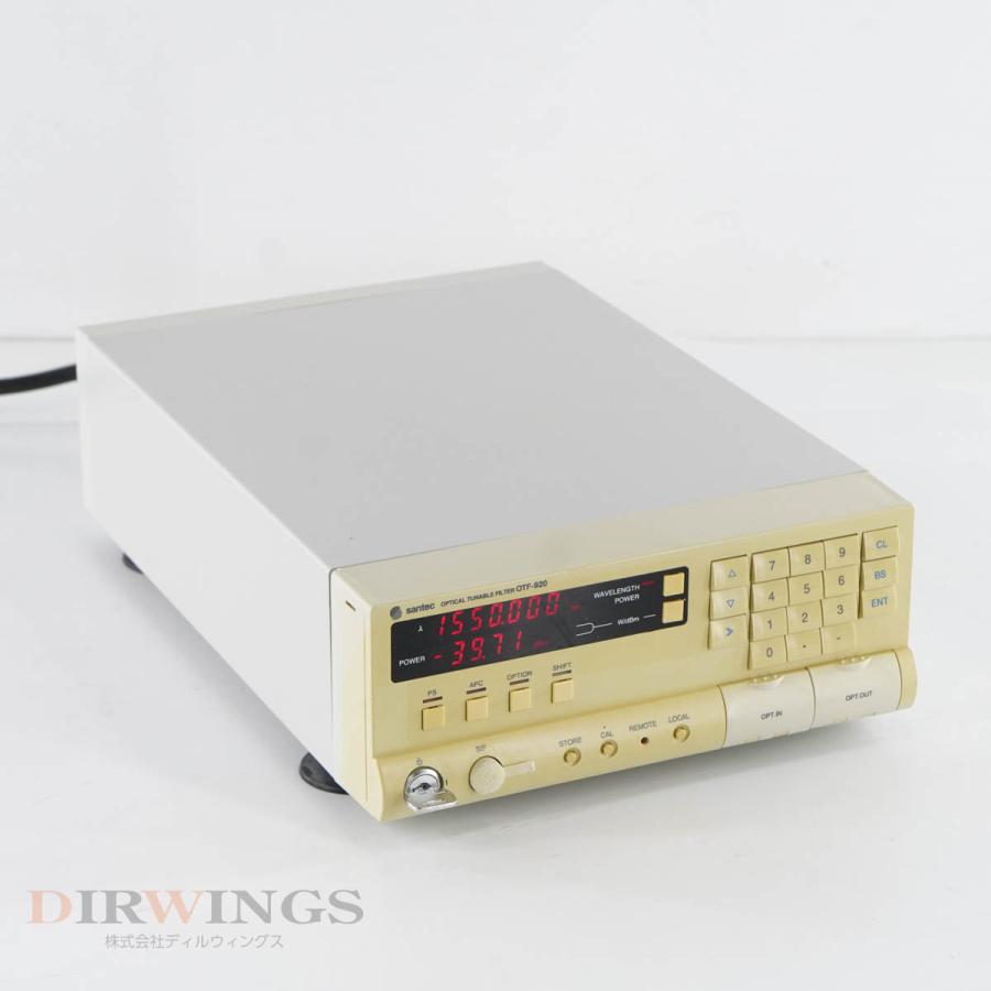 [DW]USED 8日保証 santec OTF-920 OPTICAL TUNABLE FILTER 波長可変光フィルター 鍵付 ...