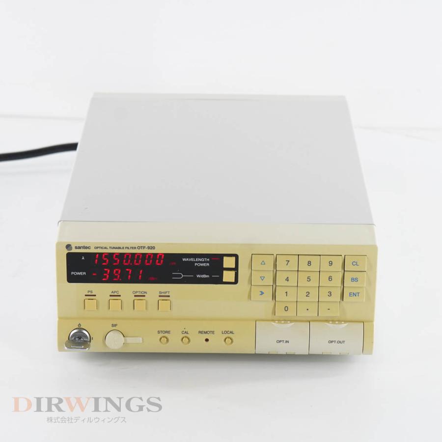 [DW]USED 8日保証 santec OTF-920 OPTICAL TUNABLE FILTER 波長可変光フィルター 鍵付 ...