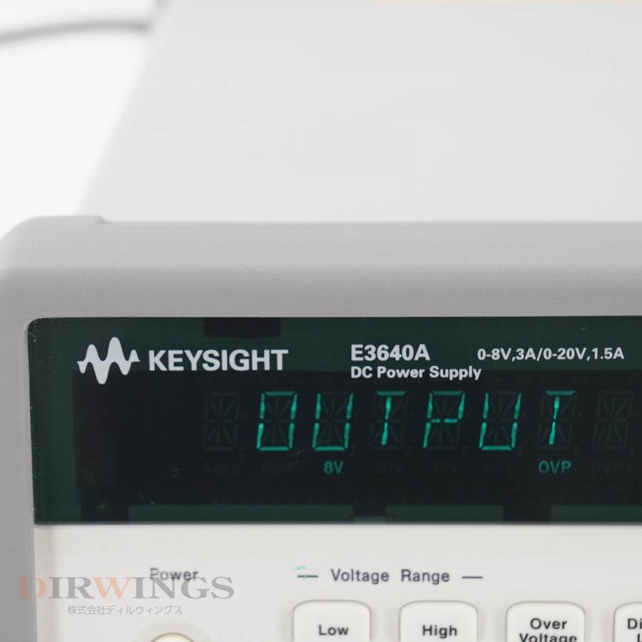 [DW]USED 8日保証 10/2019CAL Keysight E3640A DC Power Supply DC電源 直流電源 OPT ...