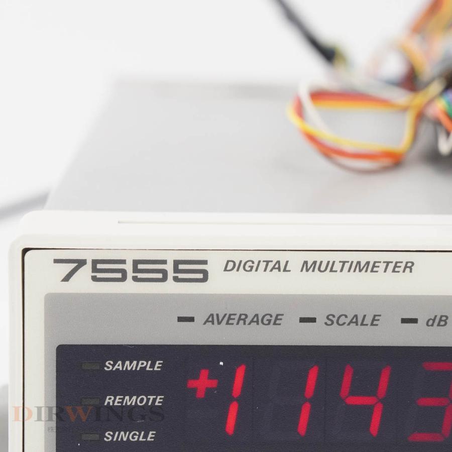 [DW]USED 8日保証 YOKOGAWA 7555 755501-1-M/C1/K1 DIGITAL MULTIMETER デジタルマルチ ...