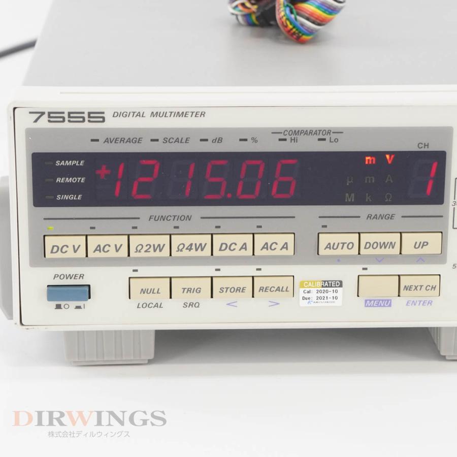 [DW]USED 8日保証 10/2020CAL YOKOGAWA 7555 755501-1-M/C1/K1 DIGITAL ...