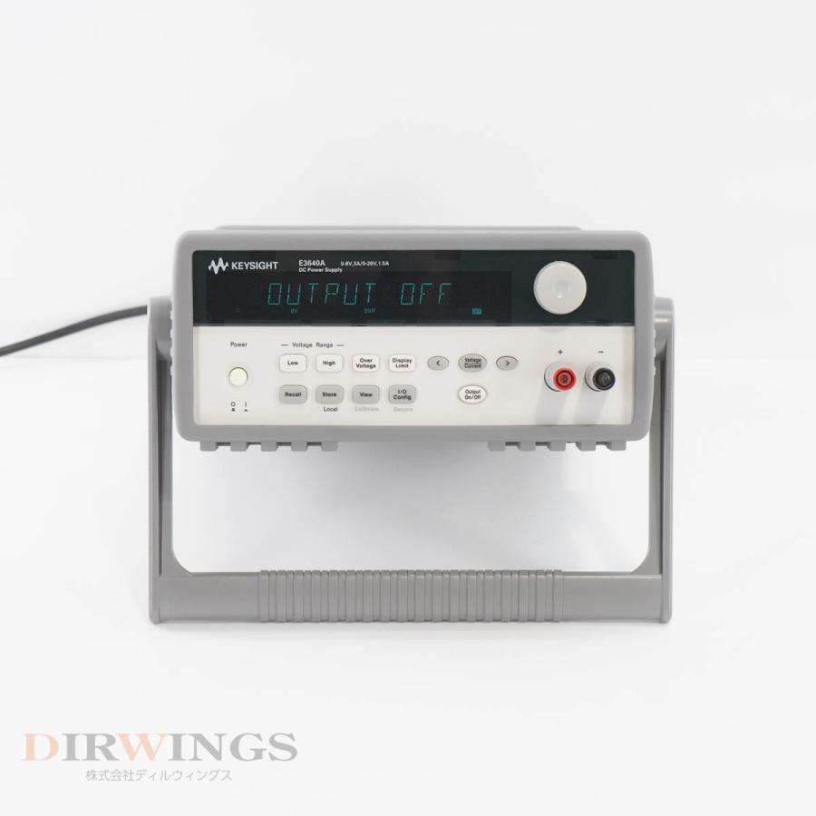 [DW]USED 8日保証 Keysight E3640A DC Power Supply DC電源 直流電源 OPT 0E9 0-8V 3A ...