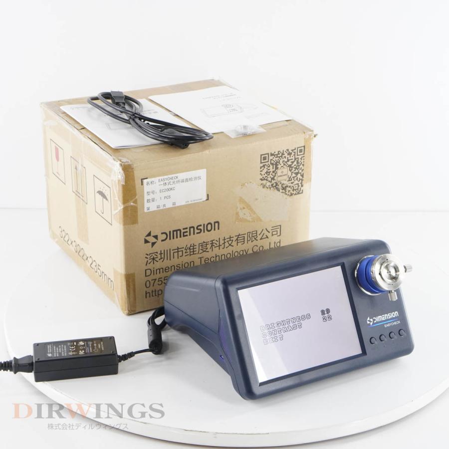 [DW]USED 8日保証 Dimension EC200KC EASYCHECK 据置型 光コネクタ端面観察装置 イージーチェック AC ...