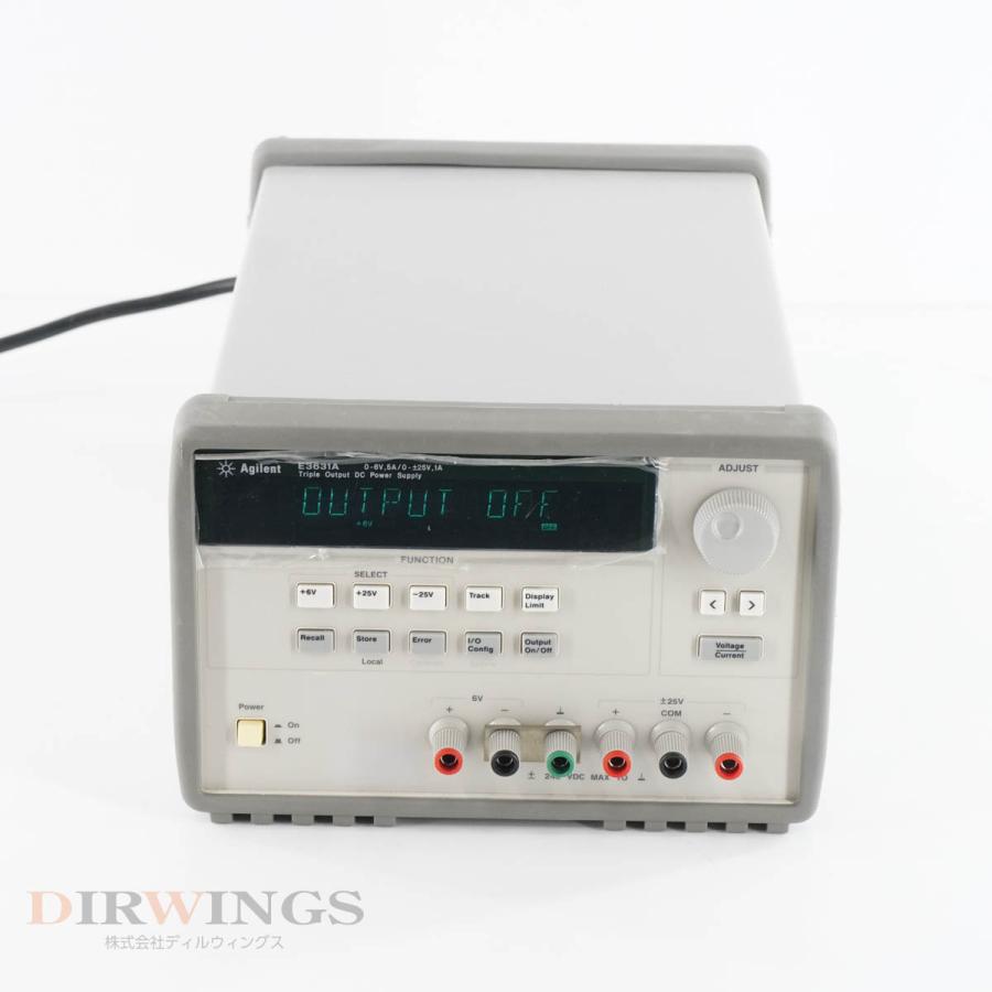 [DW]USED 8日保証 Agilent E3631A Triple Output DC Power Supply トリプル出力電源 DC ...