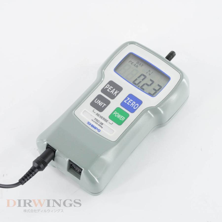 [DW]USED 8日保証 SHIMPO FGC-2B DIGITAL FORCE GAUGE デジタルフォースゲージ 19.61N/2 ...