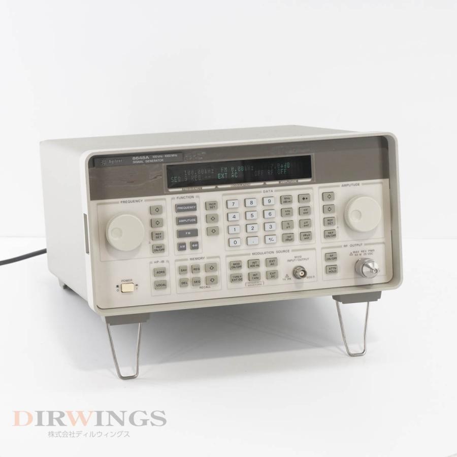 [DW]USED 8日保証 Agilent 8648A ATO-16621 SIGNAL GENERATOR 信号発生器 シグナル ...
