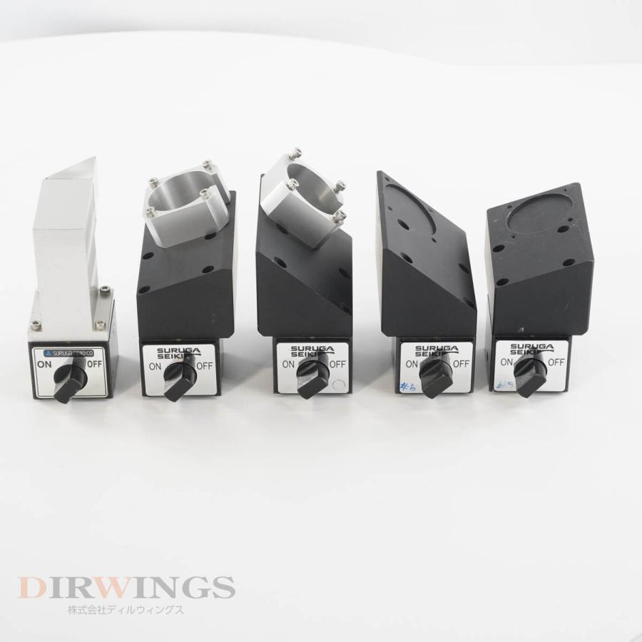 [DW]USED 8日保証 セット SURUGA SEIKI A22-8 QML6 UV Left JIG マグネットベース ステージ部品 ...