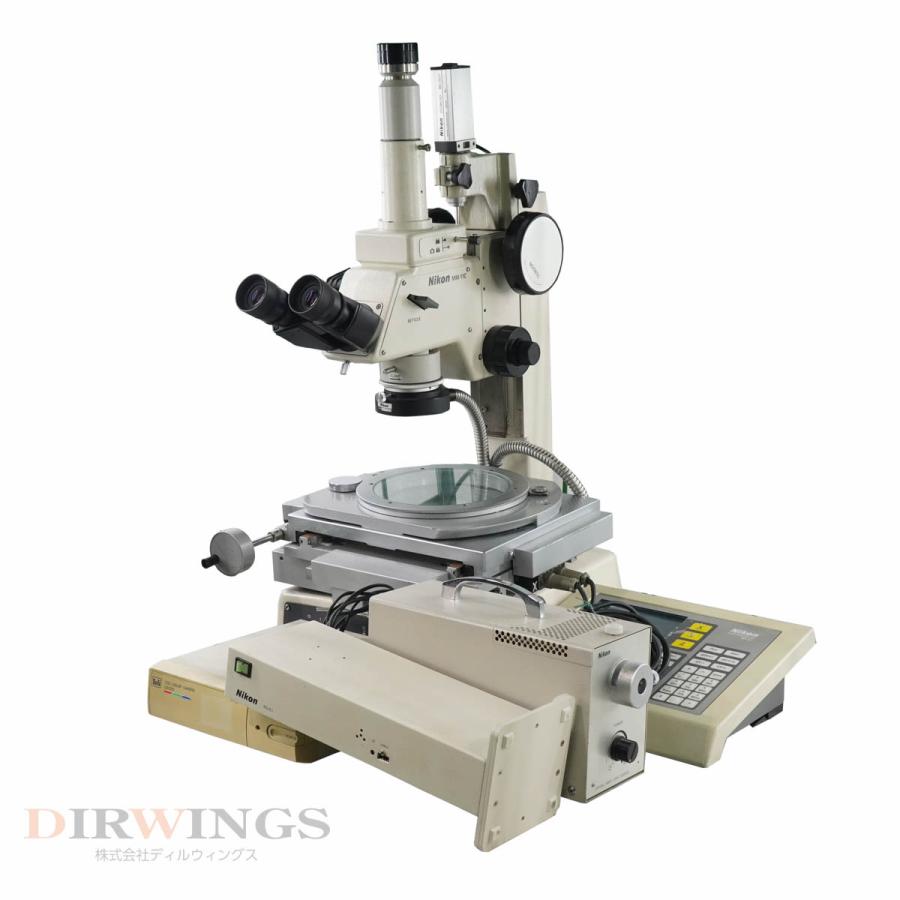 [JB]USED 保証なし セット NIKON MM-11 MEASURESCOPE 顕微鏡 10× 4×4 MM-11C MU-501C ...