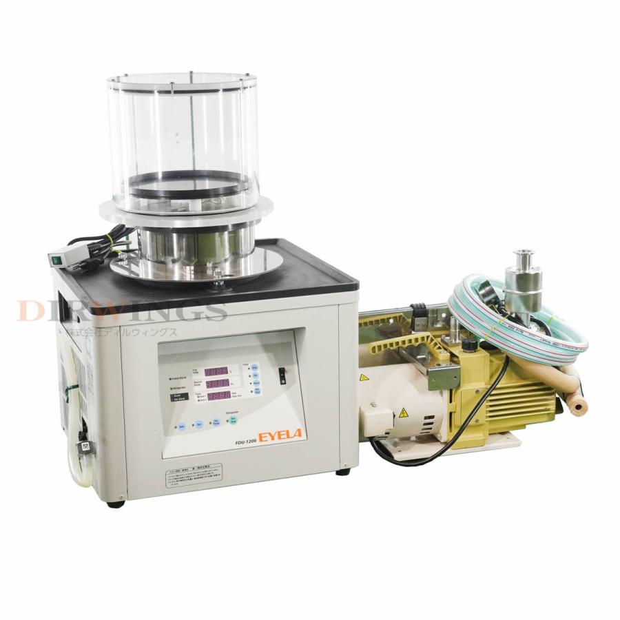 [DW]USED 8日保証 EYELA FDU-1200 凍結乾燥機 真空ポンプ付き DRC-2L GCD-051X [05812-0006] : 05812-0006 : DIRWINGS ...