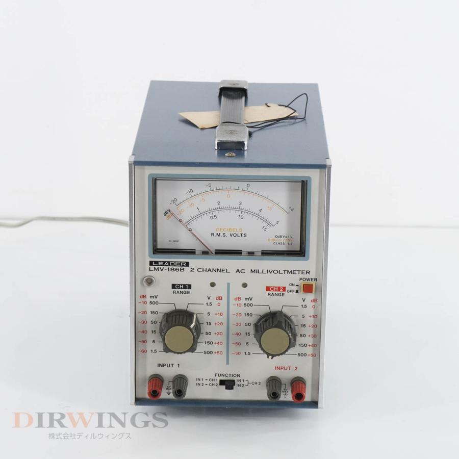 [DW]USED 8日保証 LEADER LMV-186B 2 CHANNEL AC MILLIVOLTMETER ミリボルトメーター 電源コード [05833-0140] : ソクラボ ...