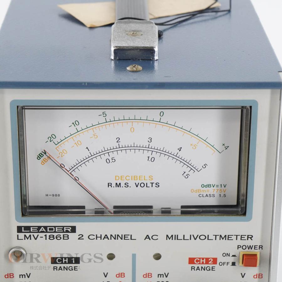[DW]USED 8日保証 LEADER LMV-186B 2 CHANNEL AC MILLIVOLTMETER ミリボルトメーター 電源コード [05833-0140] : ソクラボ ...