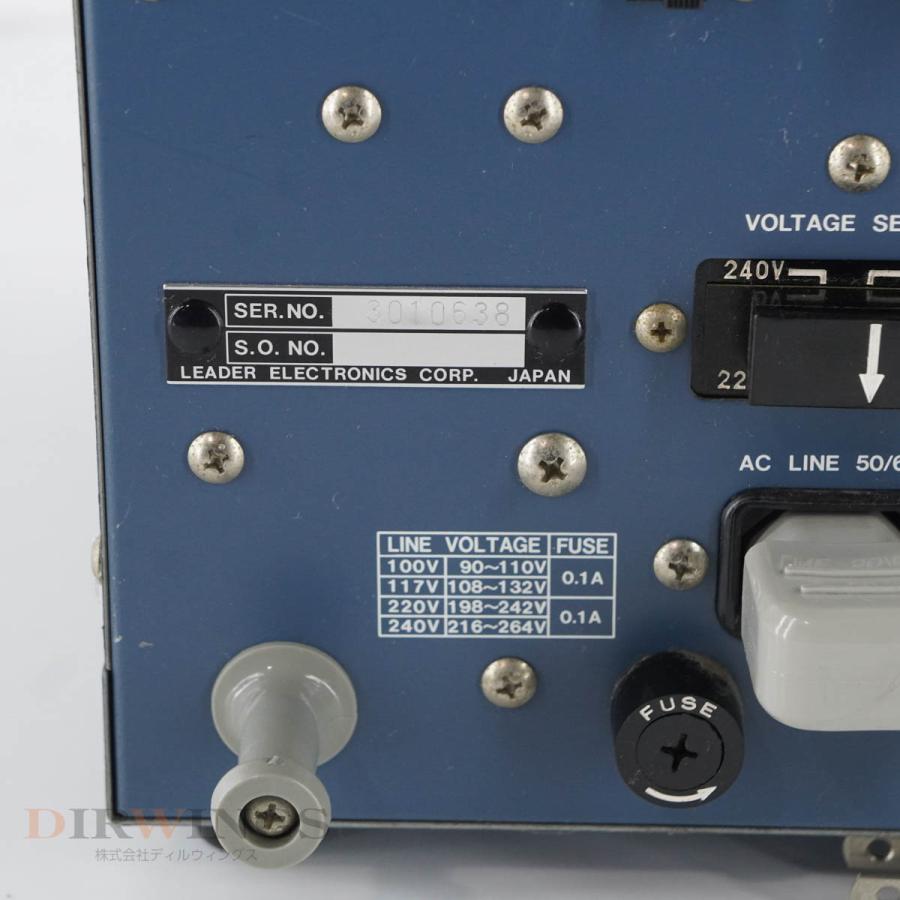 [DW]USED 8日保証 LEADER LMV-186B 2 CHANNEL AC MILLIVOLTMETER ミリボルトメーター 電源コード [05833-0140] : ソクラボ ...