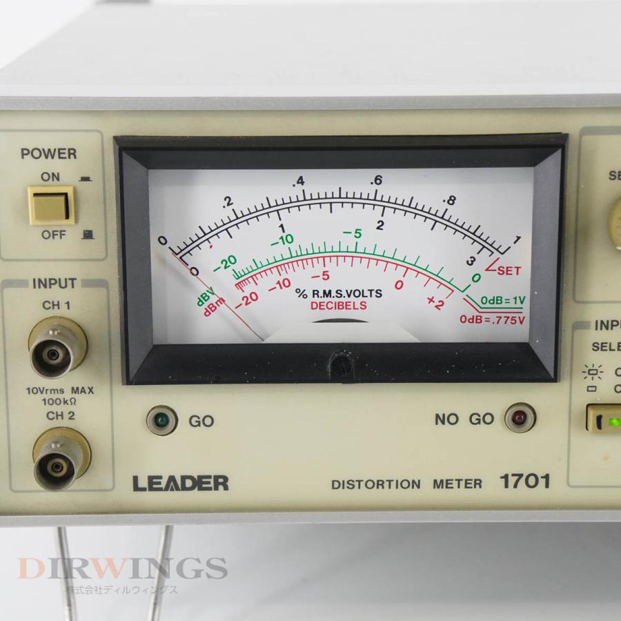 [DW]USED 8日保証 LEADER 1701 DISTORTION METER 歪率計 歪み率計 [05833-0178] : ソクラボ ...