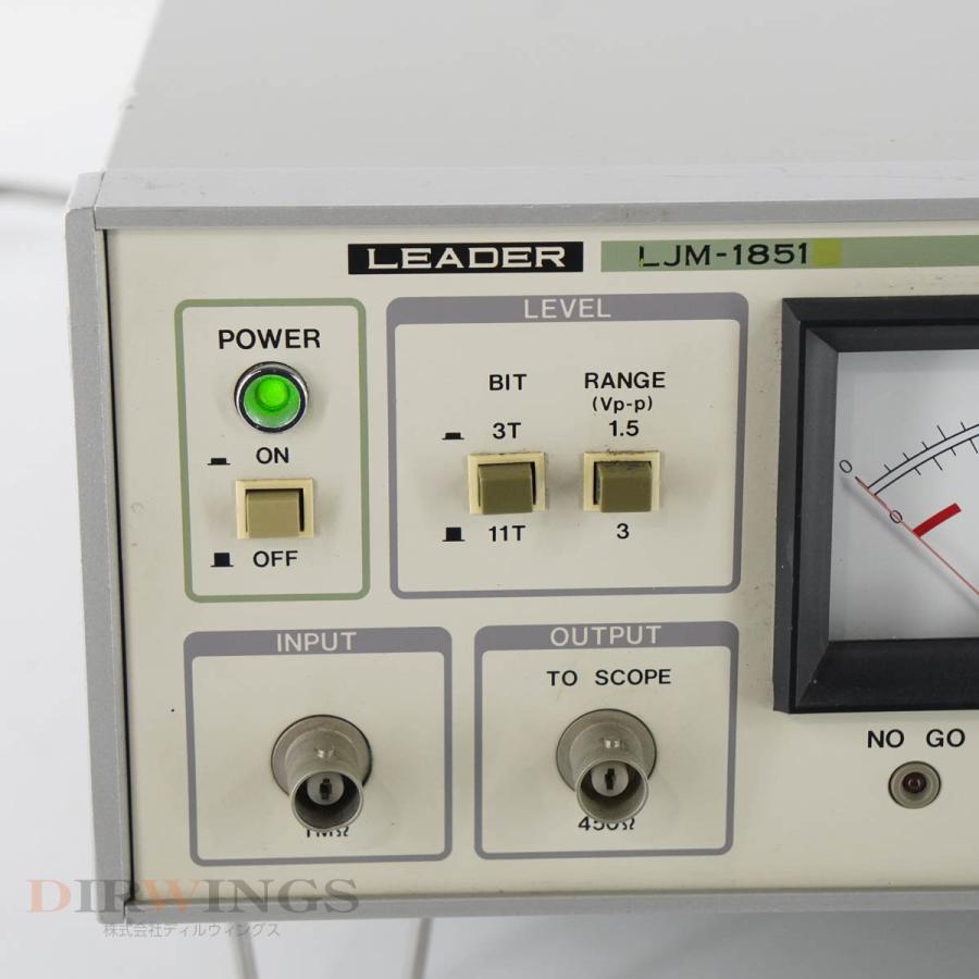 [DW]USED 8日保証 11台入荷 LEADER LJM-1851 CD JITTER METER ジッターメーター CDジッタメーター [05833-0189] : ソクラボショップ ...