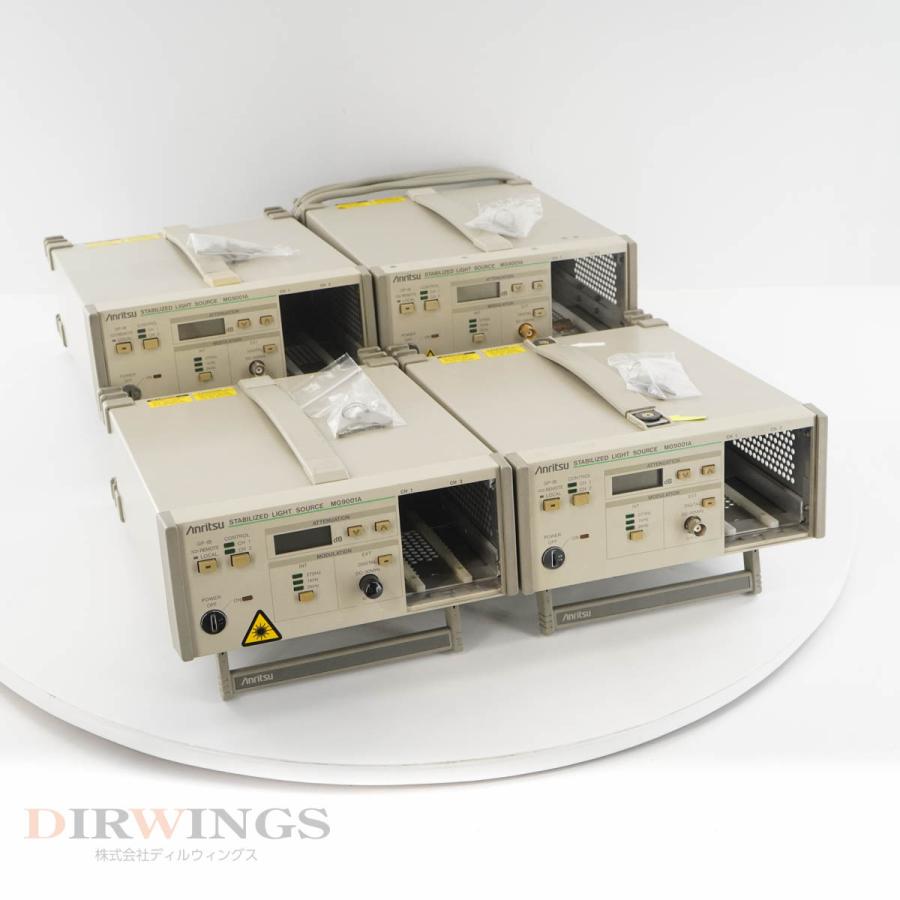 [DW]USED 8日保証 4台セット Anritsu MG9001A STABILIZED LIGHT SOURCE 安定化光源 LD光源 ...
