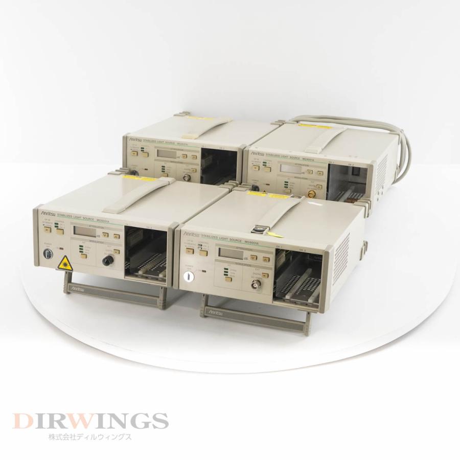 [DW]USED 8日保証 4台セット Anritsu MG9001A STABILIZED LIGHT SOURCE 安定化光源 LD光源 ...