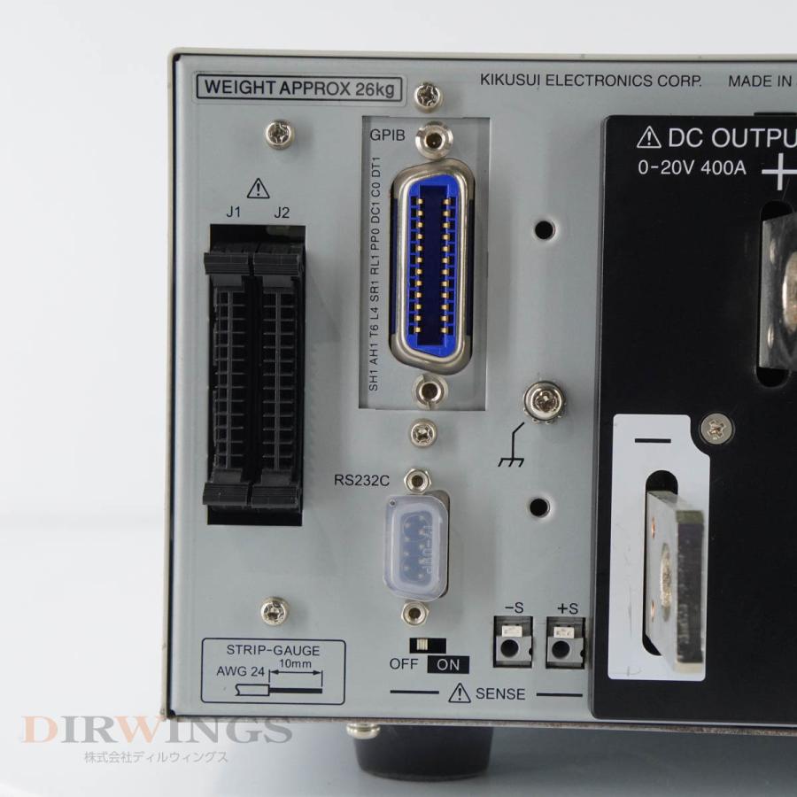 [DW]USED 8日保証 2024年11月次期校正 KIKUSUI PAT20-400T PAT-T Series REGULATED DC ...