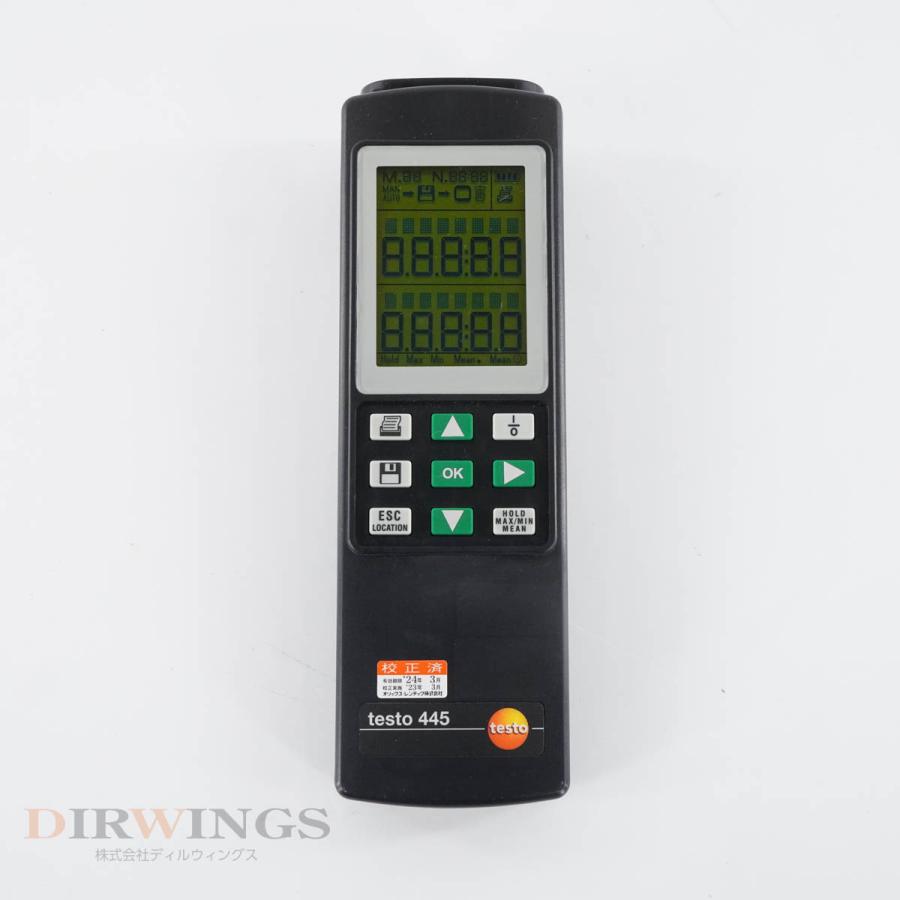 [DW]USED 8日保証 03/2023CAL TESTO 445 VAC計測器 ベーン式風速計 多機能環境測定器 取扱説明書 [05890 ...
