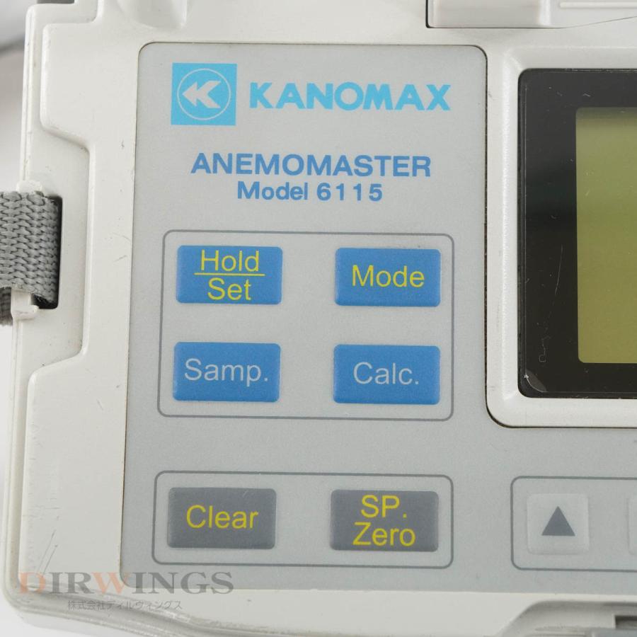 [JB]USED 保証なし KANOMAX 6115 ANEMOMASTER アネモマスター 風速計 取扱説明書 [05890-0017 ...