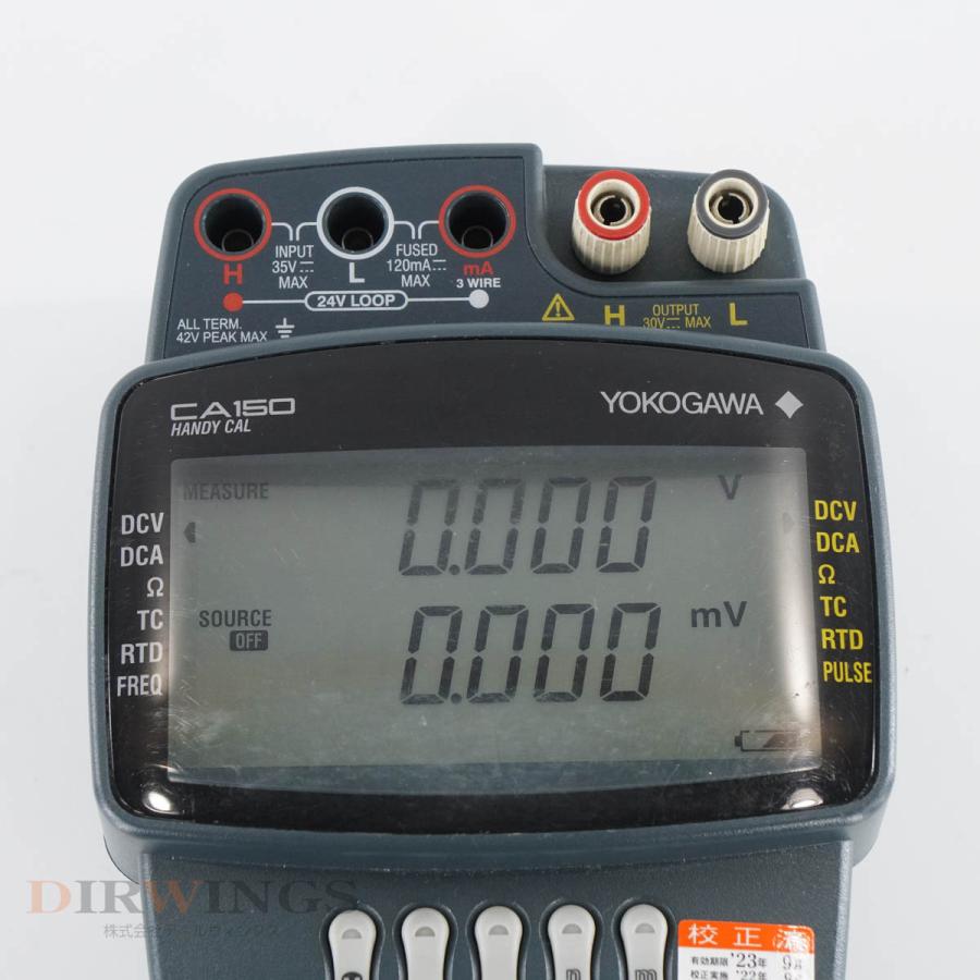 [DW]USED 8日保証 09/2022CAL YOKOGAWA CA150 HANDY CAL ハンディキャル ハンディキャリブレーター ...