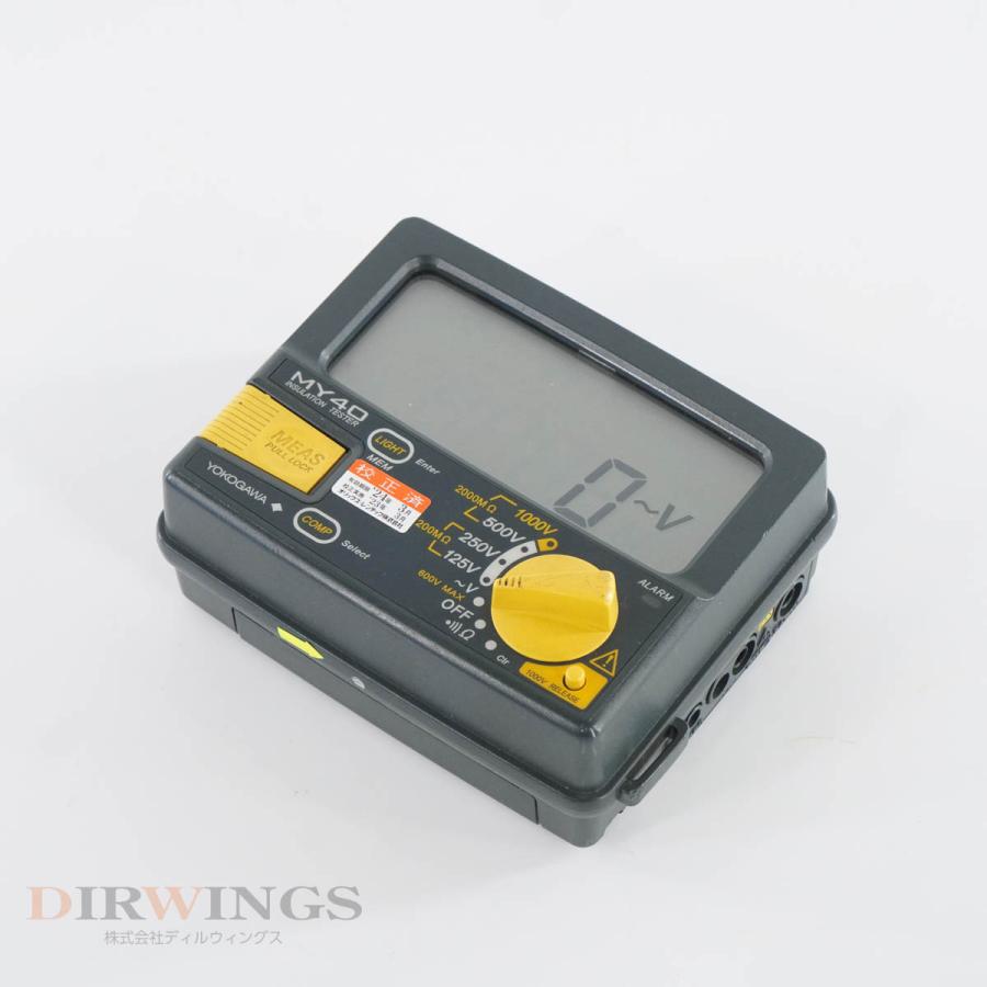 [JB]USED 保証なし YOKOGAWA MY40 MY40-01 INSULATION TESTER 絶縁抵抗計 取扱説明書 ...