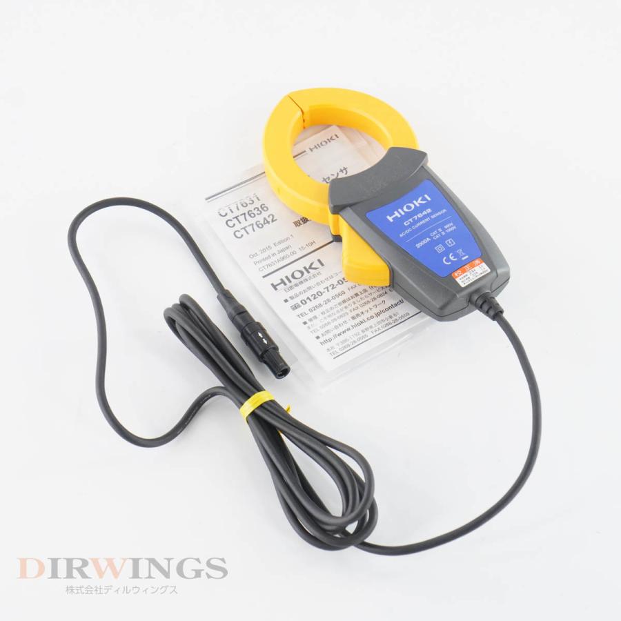 [JB]USED 保証なし HIOKI CT7642 AC/DC CURRENT SENSOR AC/DCカレントセンサー 2000A 取扱説明書 [05890-0127] : ソクラボ ...