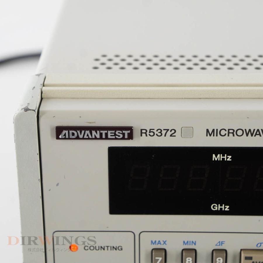 [JB]USED 保証なし ADVANTEST R5372 MICROWAVE COUNTER マイクロ波周波数カウンター OPT 01 23 ...