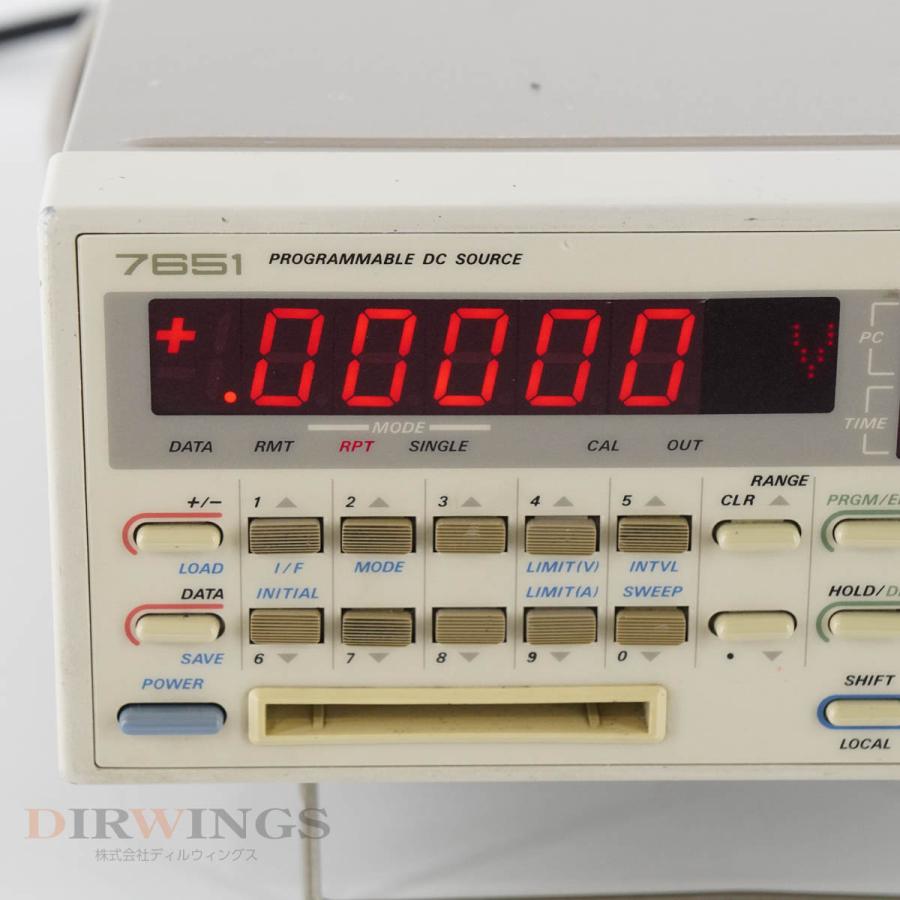 [JB]USED 保証なし YOKOGAWA 7651 765101 PROGRAMMABLE DC SOURCE プログラマブル直流電圧 ...