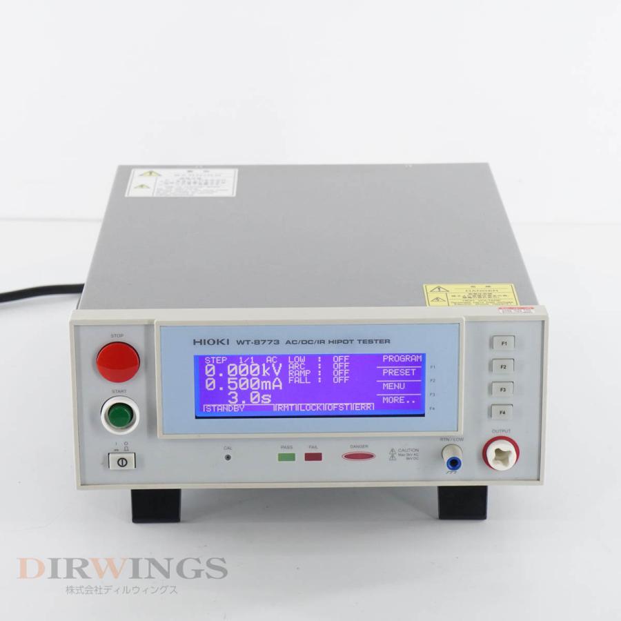 [DW]USED 8日保証 10/2022CAL HIOKI WT-8773 WT-8770 Series AC/DC/IR HIPOT ...
