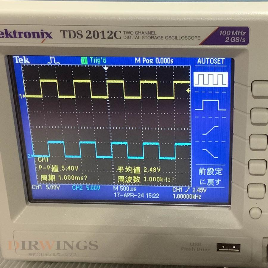 [DW]USED 8日保証 03/2023CAL Tektronix TDS 2012C TDS2012C DIGITAL STORAGE ...