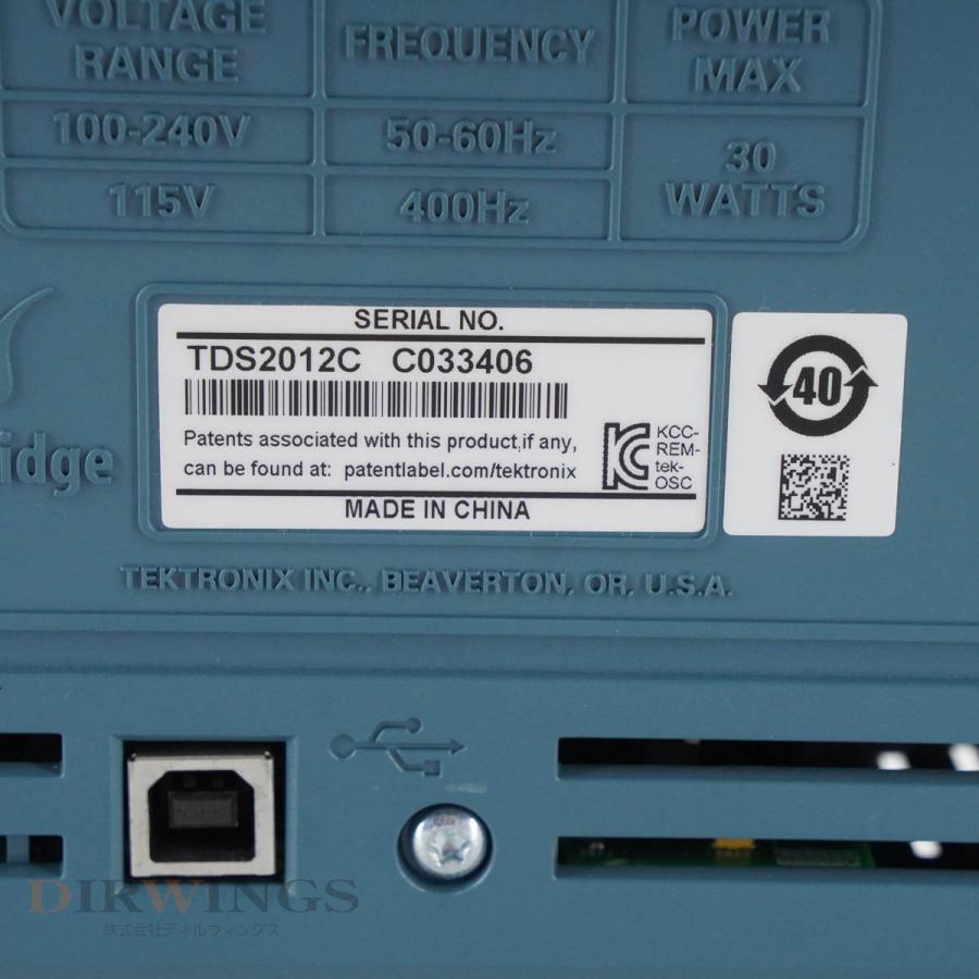 [DW]USED 8日保証 03/2023CAL Tektronix TDS 2012C TDS2012C DIGITAL STORAGE ...