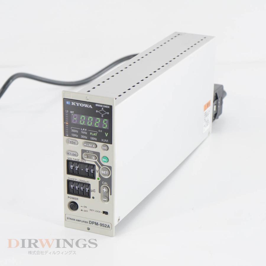 [JB]USED 保証なし KYOWA DPM-952A DPM-950 STRAIN AMPLIFIER 動ひずみ測定器 ストレインアンプ 電源コード 取扱説明書 [05890-0337 ...