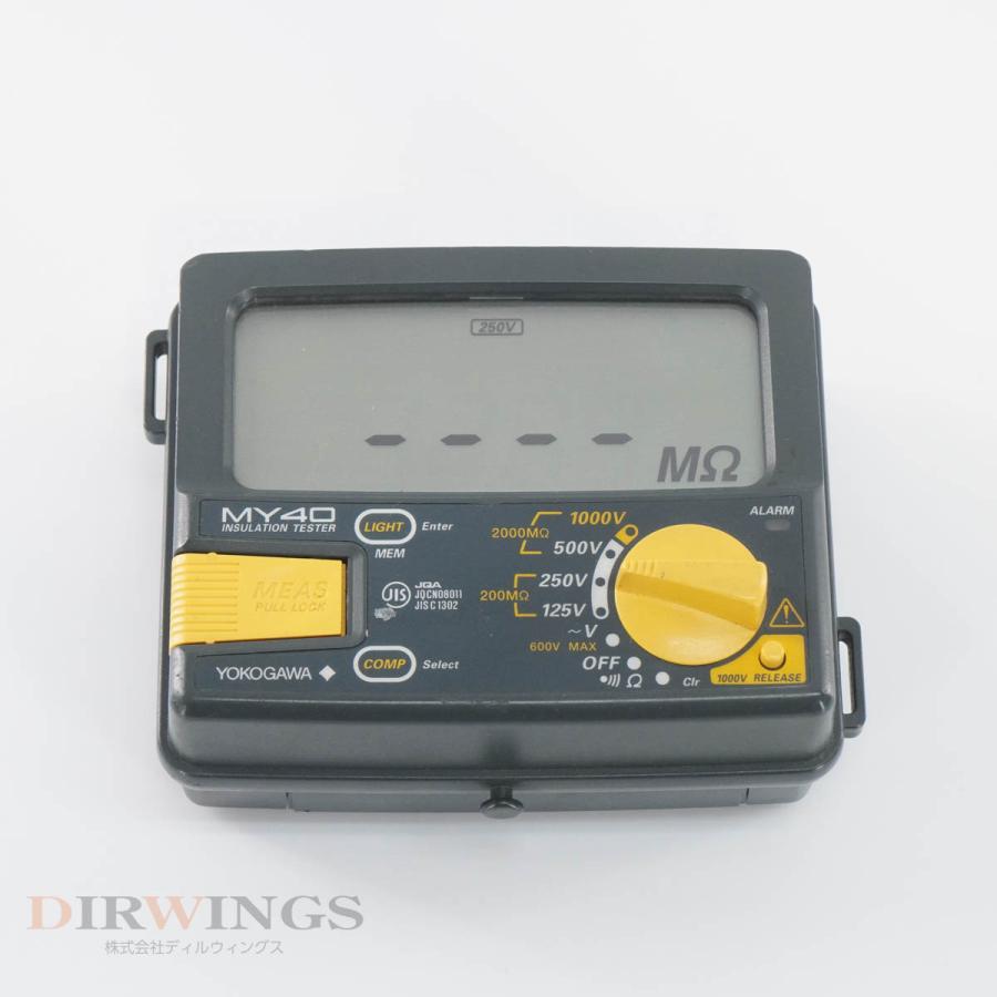 [DW]USED 8日保証 06/2023CAL YOKOGAWA MY40 MY40-01 INSULATION TESTER 絶縁抵抗計 ...