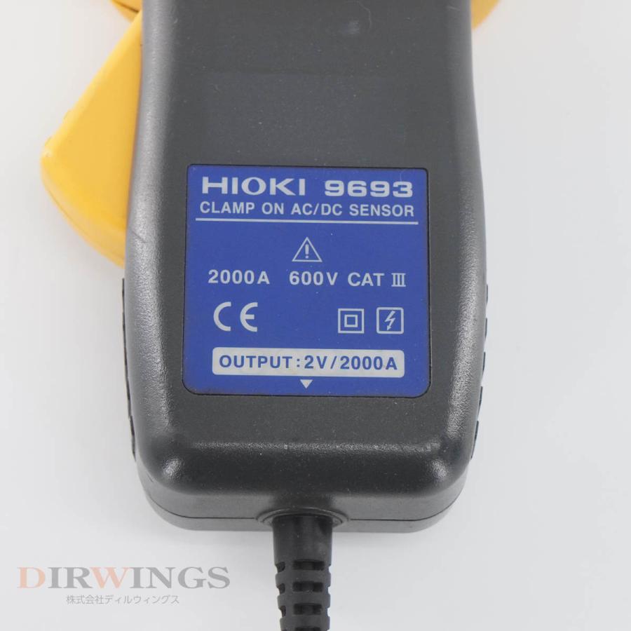 [JB]USED 保証なし HIOKI 9693 CLAMP ON AC/DC SENSOR クランプオンセンサー クランプオンAC/DCセンサー 2000A 取扱説明書 [05891 ...