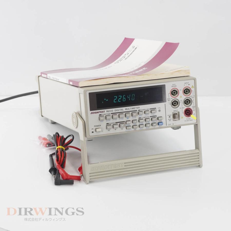 [DW]USED 8日保証 10/2022CAL ADVANTEST R6552 DIGITAL MULTIMETER デジタルマルチメーター ...