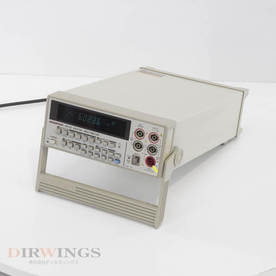 [DW]USED 8日保証 10/2022CAL ADVANTEST R6552 DIGITAL MULTIMETER デジタルマルチメーター ...