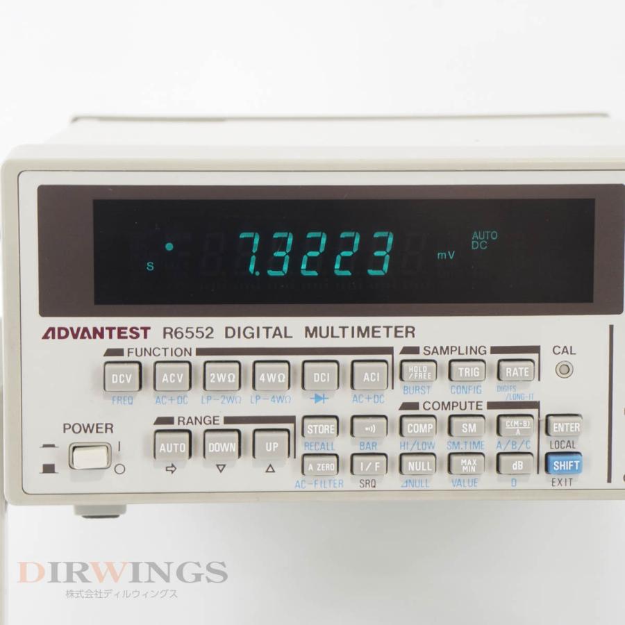 [DW]USED 8日保証 10/2022CAL ADVANTEST R6552 DIGITAL MULTIMETER デジタルマルチメーター ...