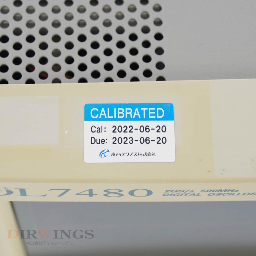 [DW]USED 8日保証 06/2022CAL YOKOGAWA DL7480 701480-M-J1/E4/N4/F8/7N ...