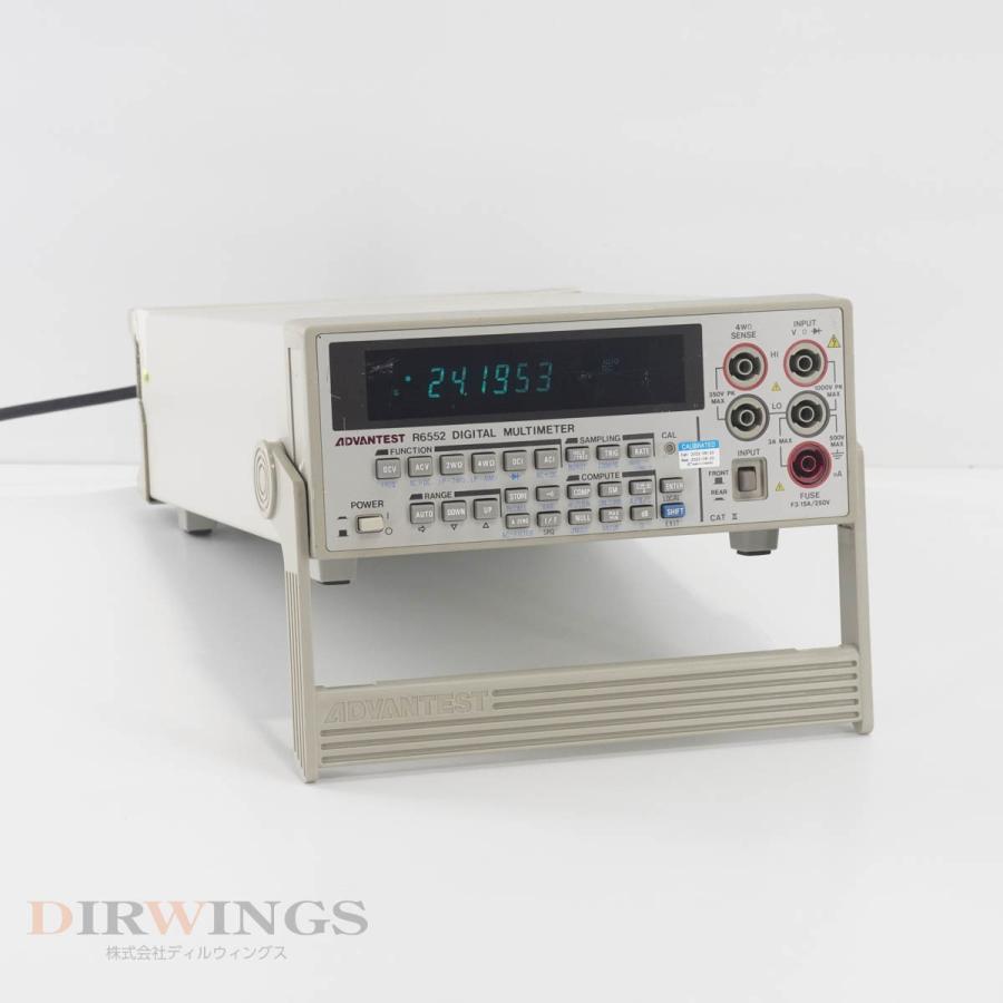 [DW]USED 8日保証 06/2022CAL ADVANTEST R6552 DIGITAL MULTIMETER デジタルマルチメーター ...