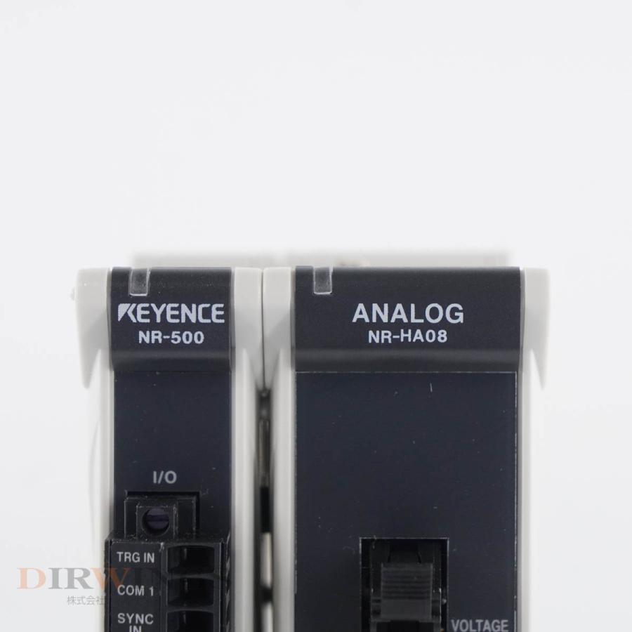 [PG]USED 8日保証 セット KEYENCE NR-500 NR-HA08 マルチ入力データロガー 高速アナログ計測ユニット AC ...