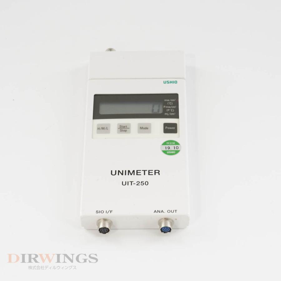 [DW]USED 8日保証 10/2019CAL USHIO UIT-250 UNIMETER 紫外線積算光量計 ユニメーター UVD ...