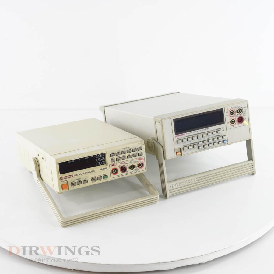 [DW]USED 8日保証 セット ADVANTEST TR6846 R6441A DIGITAL MULTIMETER デジタルマルチ ...