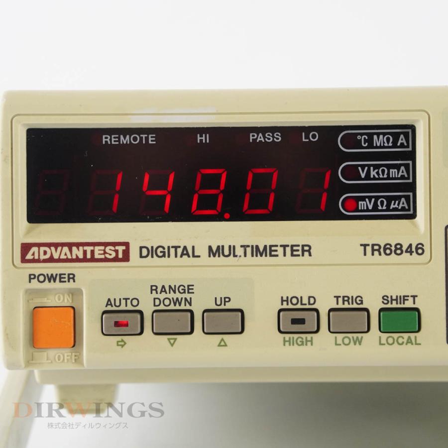 [DW]USED 8日保証 セット ADVANTEST TR6846 R6441A DIGITAL MULTIMETER デジタルマルチ ...