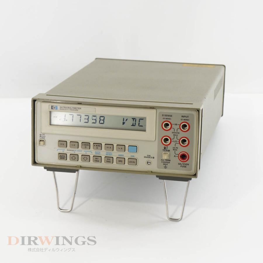 [JB]USED 保証なし hp 3478A MULTIMETER マルチメーター [05941-0119] : DIRWINGSショップ ...