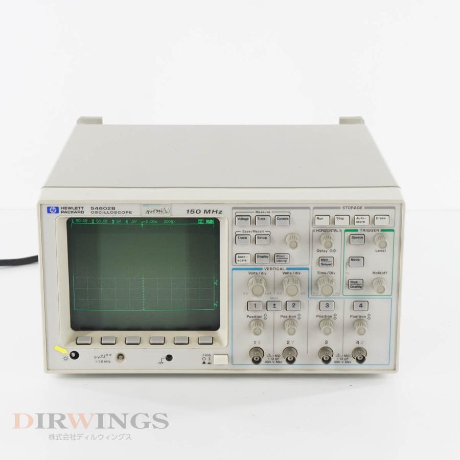 [DW]USED 8日保証 セルフテストPASS hp 54602B OSCILLOSCOPE オシロスコープ 54657A 150MHz ...