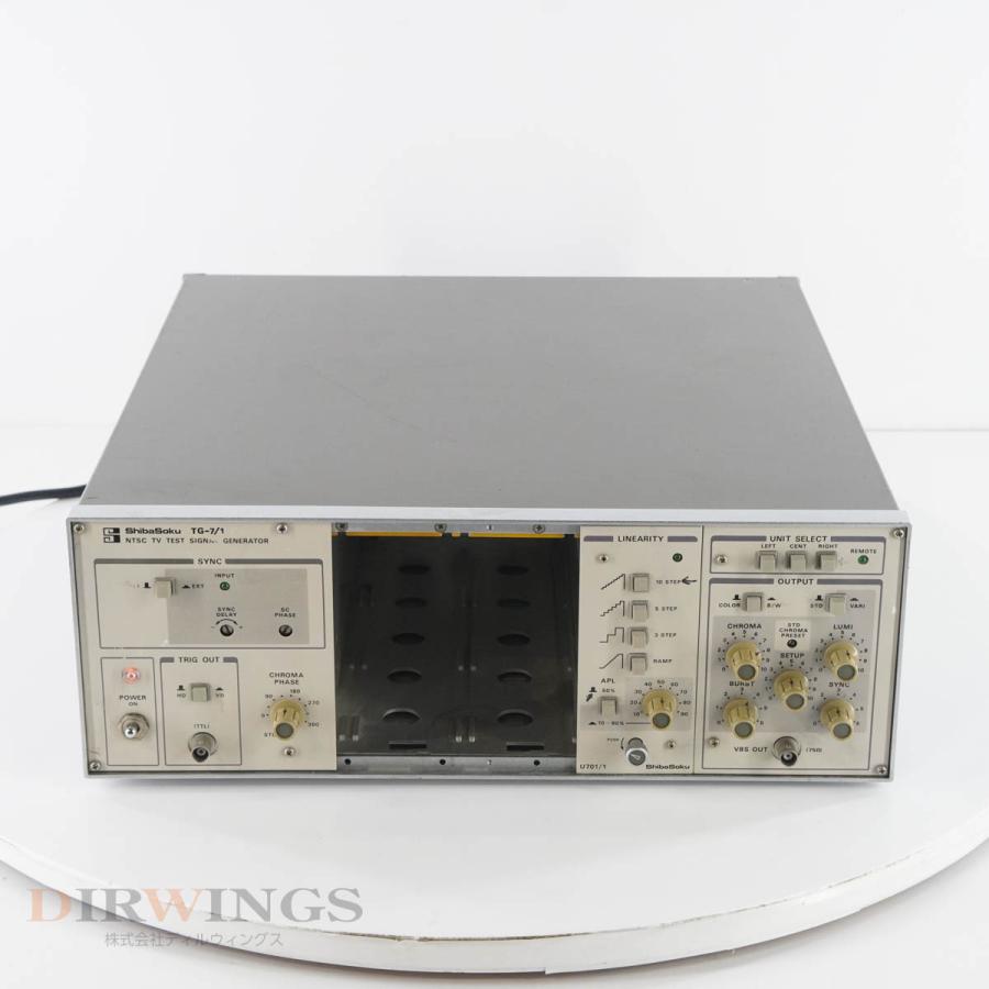 [DW]USED 8日保証 Shibasoku TG-7/1 NTSC TV TEST SIGNAL GENERATOR TV試験信号発生器 ...